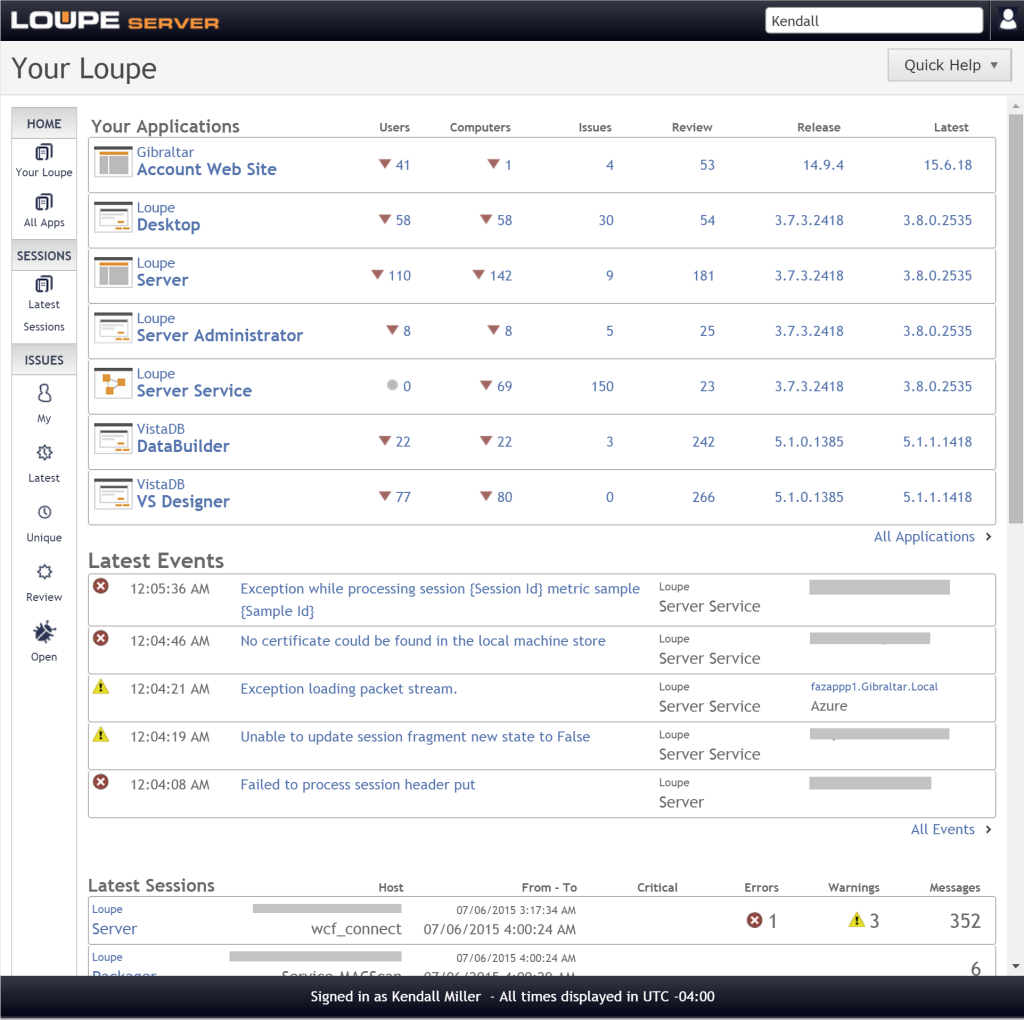 Loupe 4.0 Beta 2 - Feature Complete with new Dashboards, Wizards, and ...